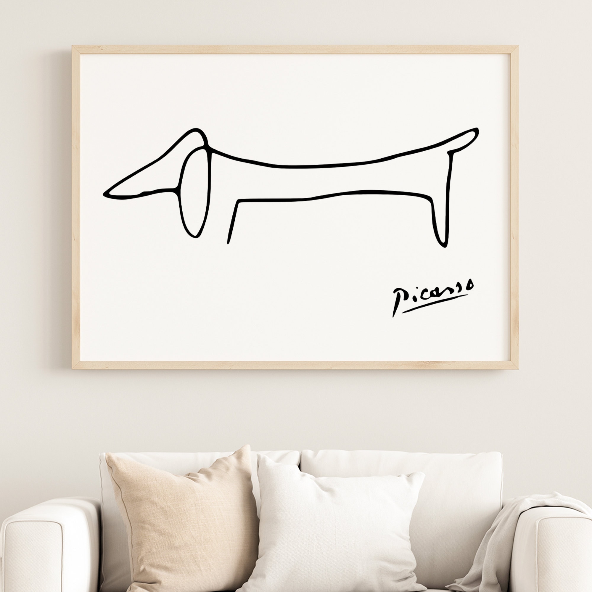 Picasso Dog Print Picasso Animal Art Picasso Line Drawing - Etsy Australia