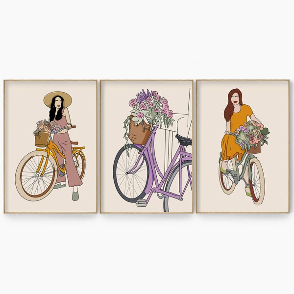 Floral Bicycle - Etsy