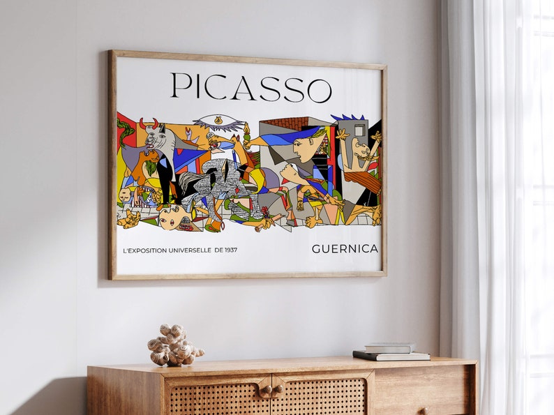 Colorful Picasso Guernica Print: Modern Abstract Art (digital Download ...