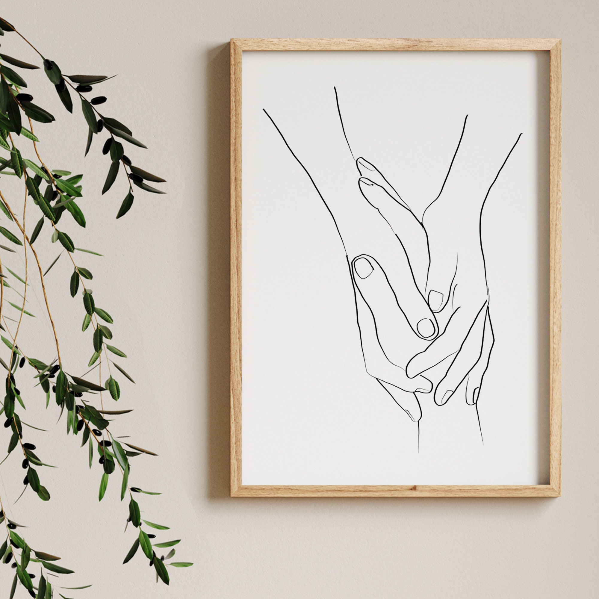 Woman Hands Print Hands Line Art Printable Abstract Hands - Etsy