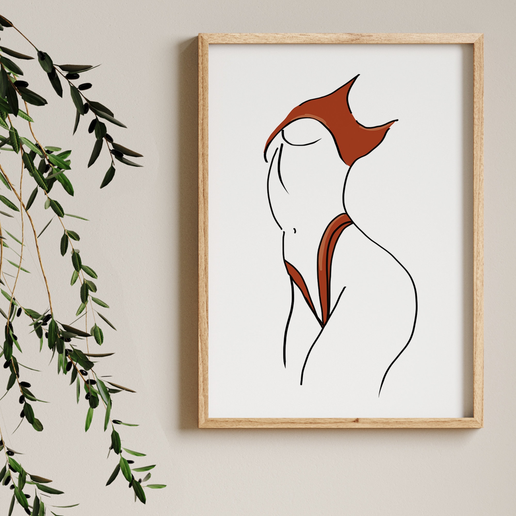 Woman Body Line Art Female Line Art Poster Woman Sketch Art | Etsy