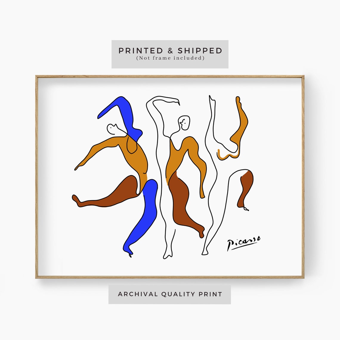 Colorful Picasso Dancer Line Art Picasso Line Drawing - Etsy