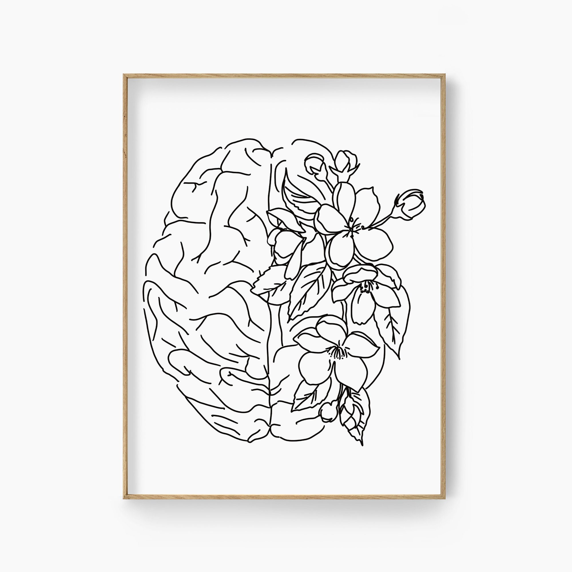 Floral Anatomy Line Art Set Human Anatomy Poster Medical Art - Etsy