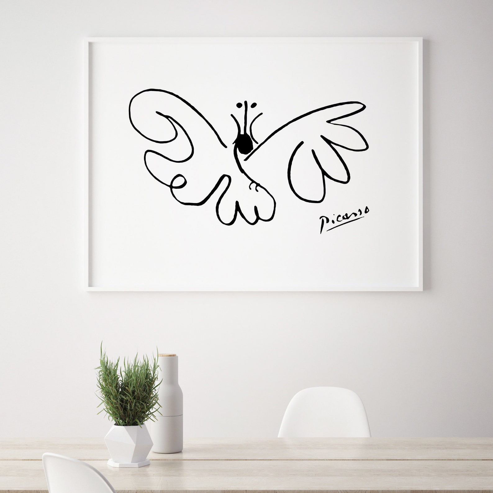 Pablo Picasso Butterfly Wall Art Picasso Butterfly Print | Etsy