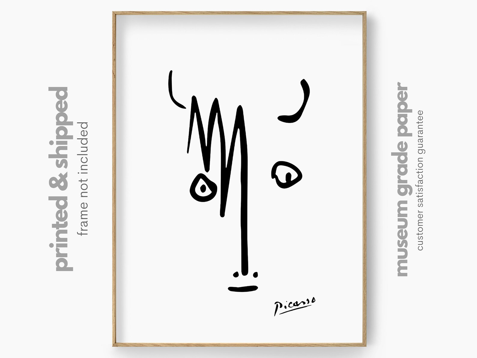 Picasso Bull Line Art Print Pablo Picasso Animal Poster - Etsy