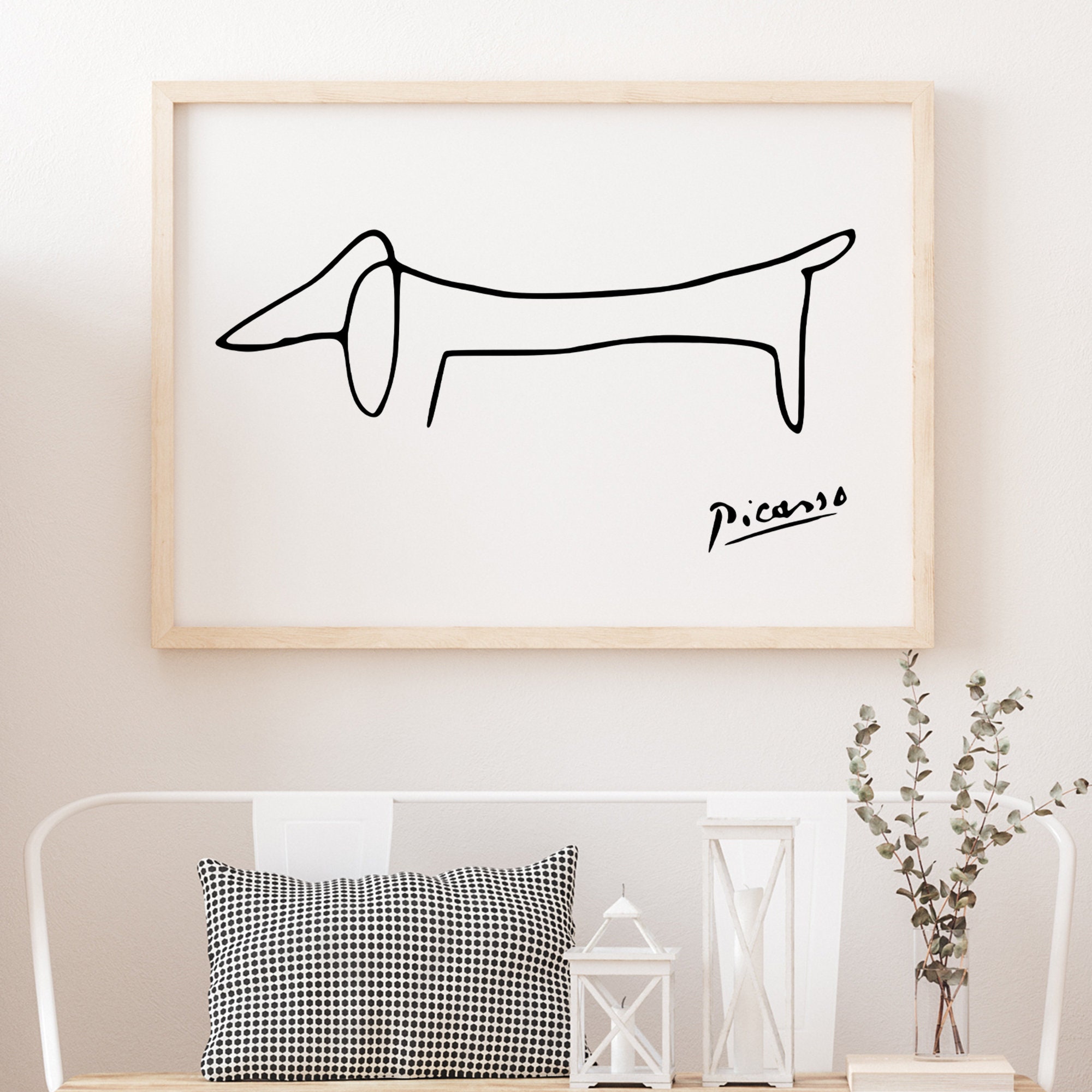 Picasso Dog Print Picasso Animal Art Picasso Line Drawing - Etsy Australia