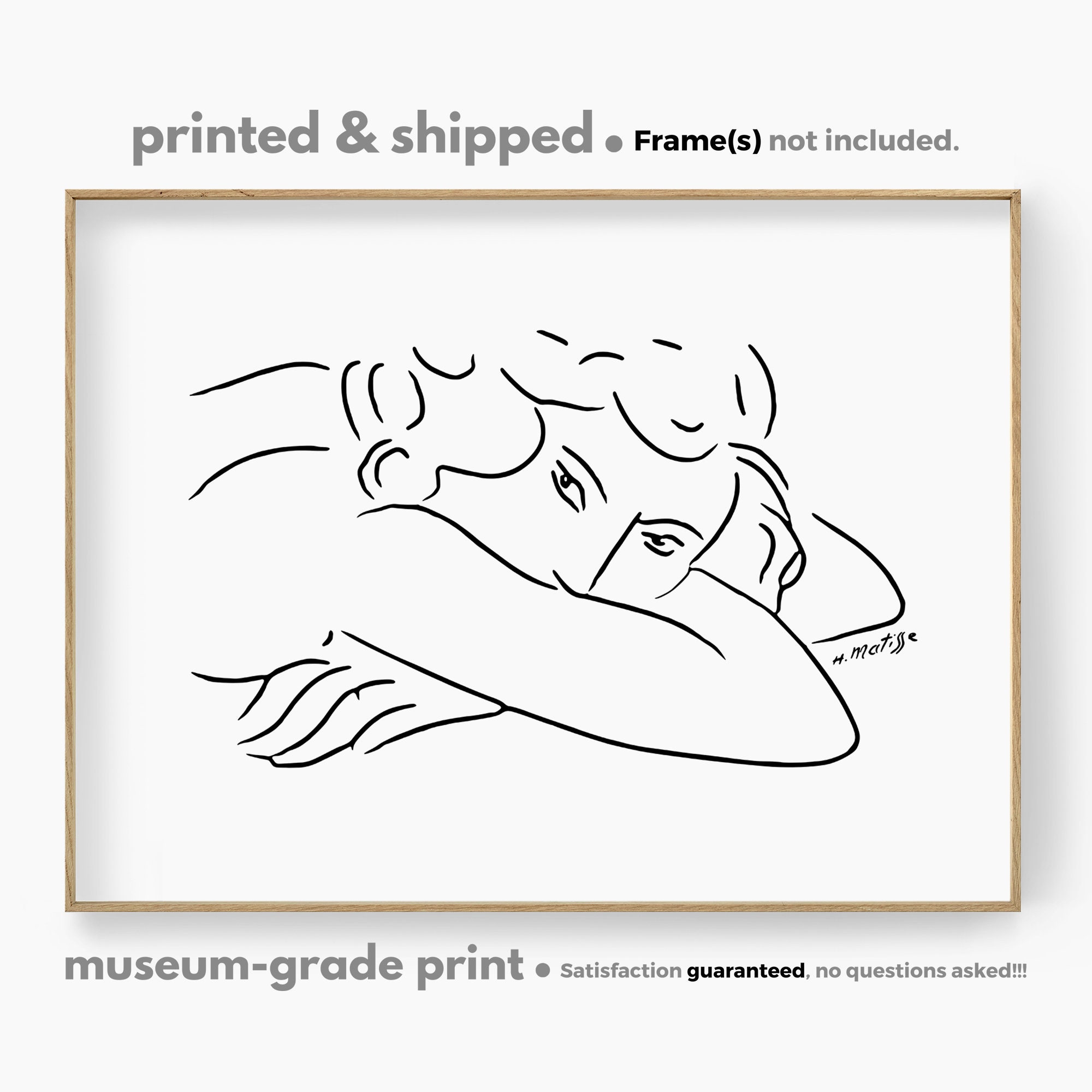 Matisse Line Drawings Woman