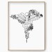 Minimal Botanical Caduceus Wall Art, Floral Nurse Gift Idea, Doctor ...