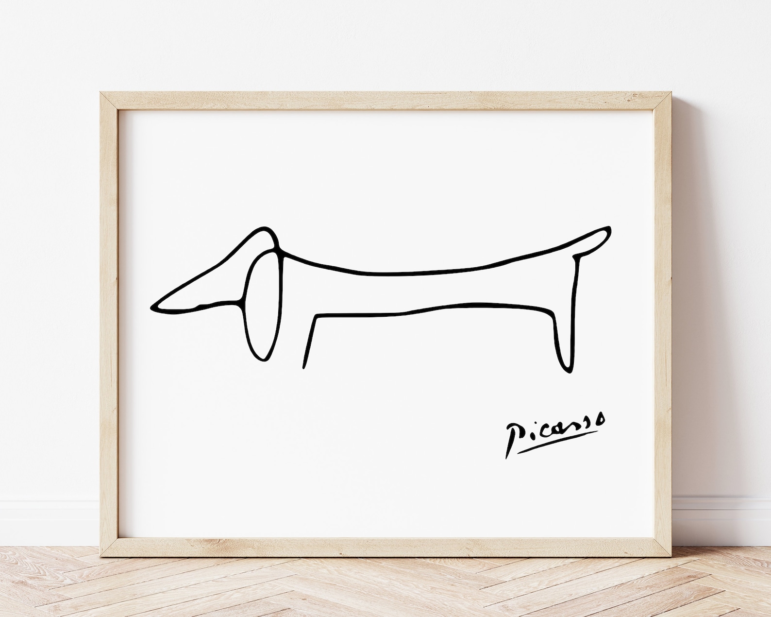 Picasso Dog Print Picasso Animal Art Picasso Line Drawing - Etsy