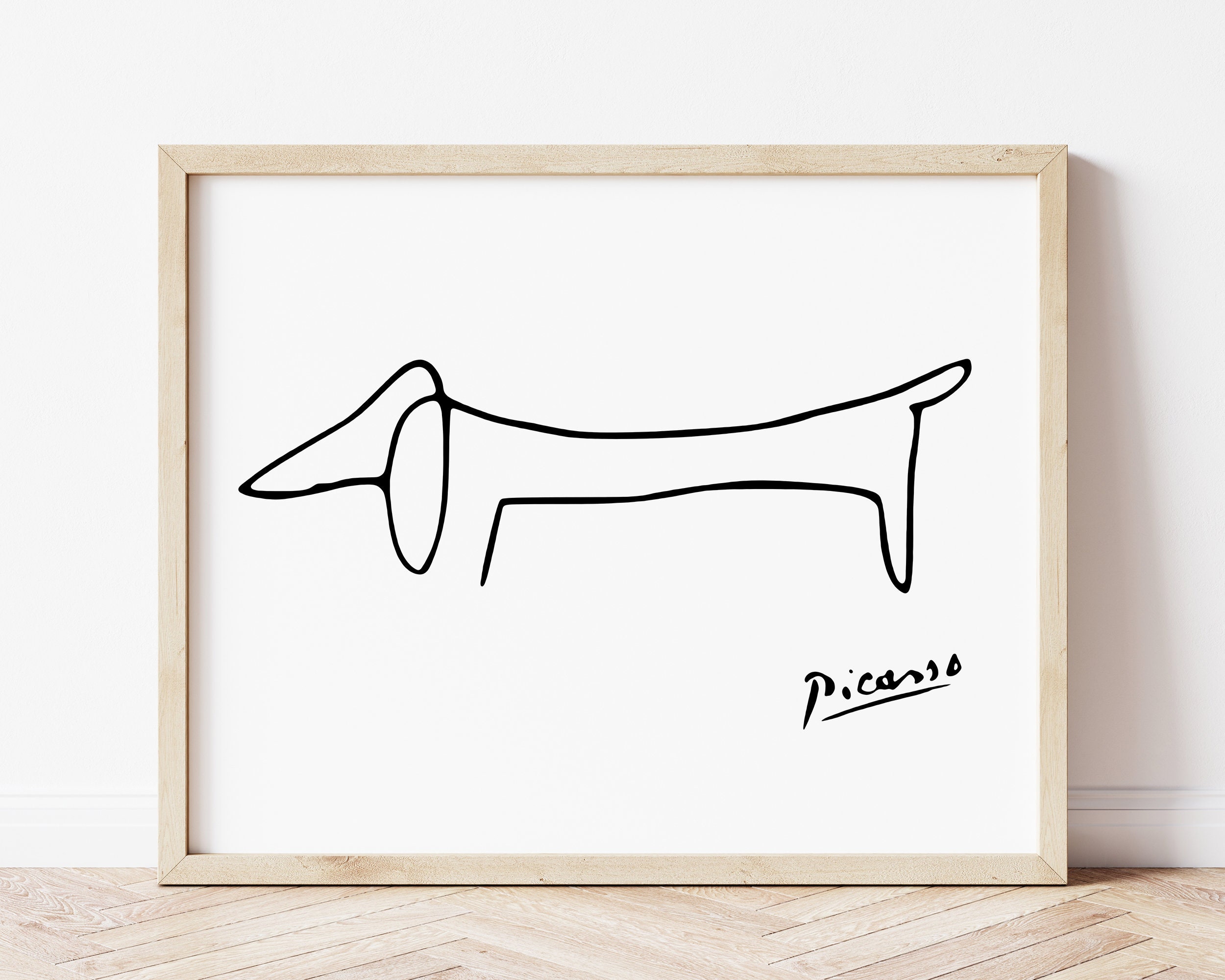 Picasso Dog Print Picasso Animal Art Picasso Line Drawing - Etsy Australia