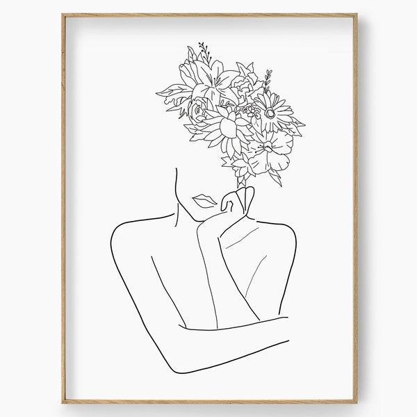 Modern Line Art - Etsy