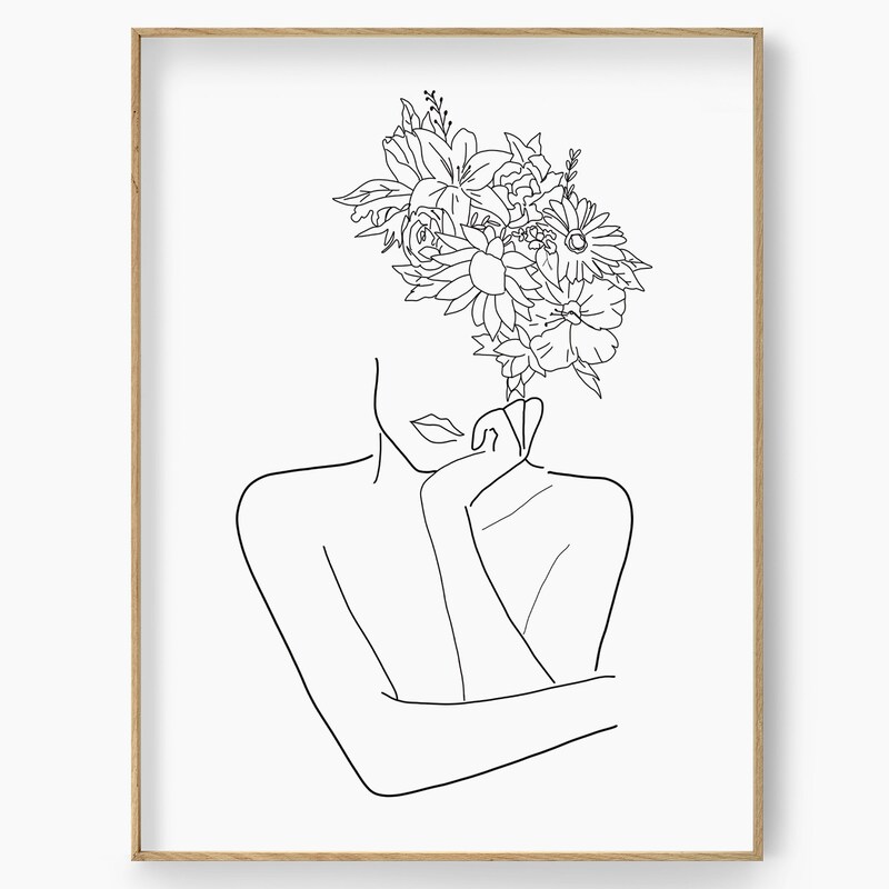 Modern Line Art - Etsy