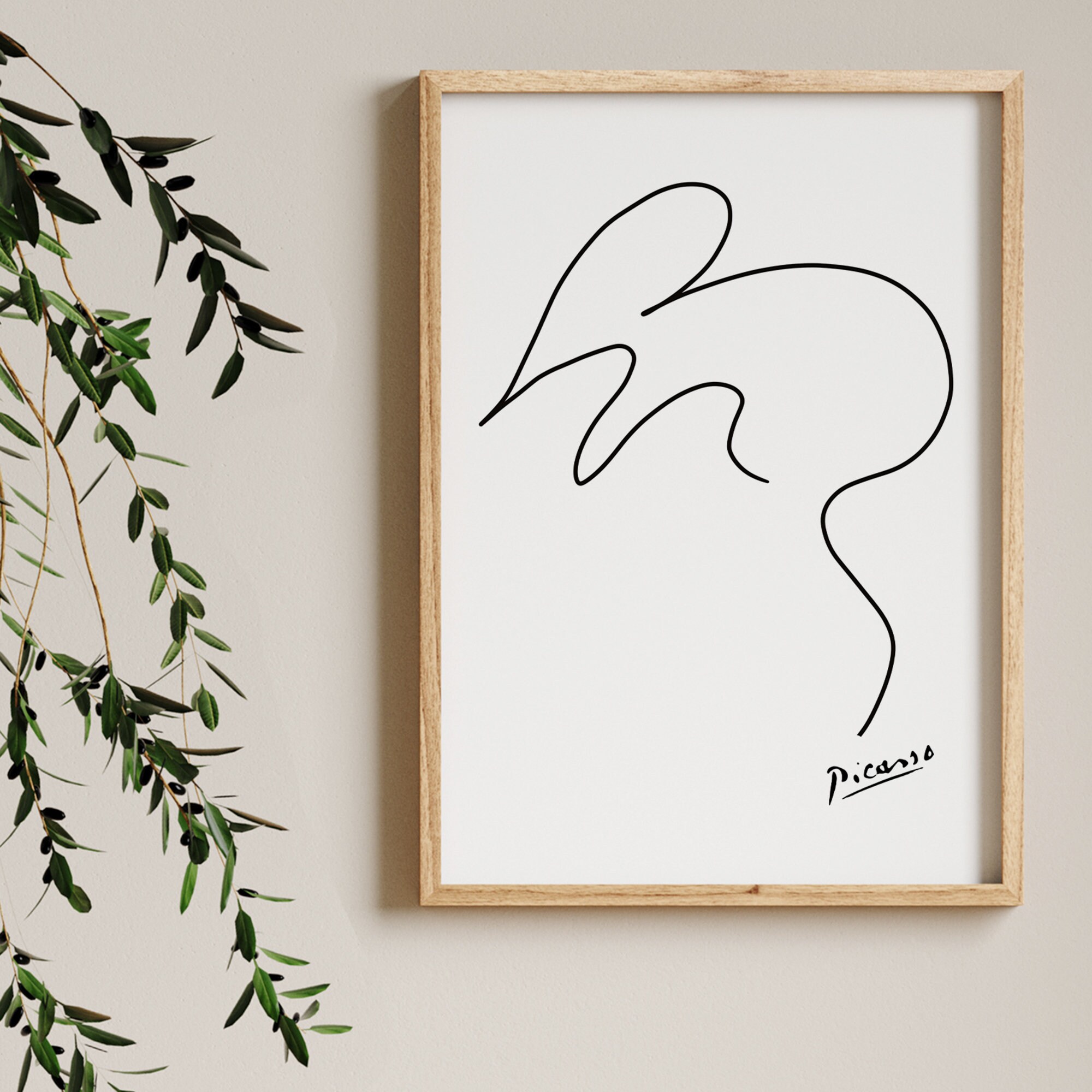 Picasso Mouse Poster Picasso Animal Print Picasso Line Drawing | Etsy