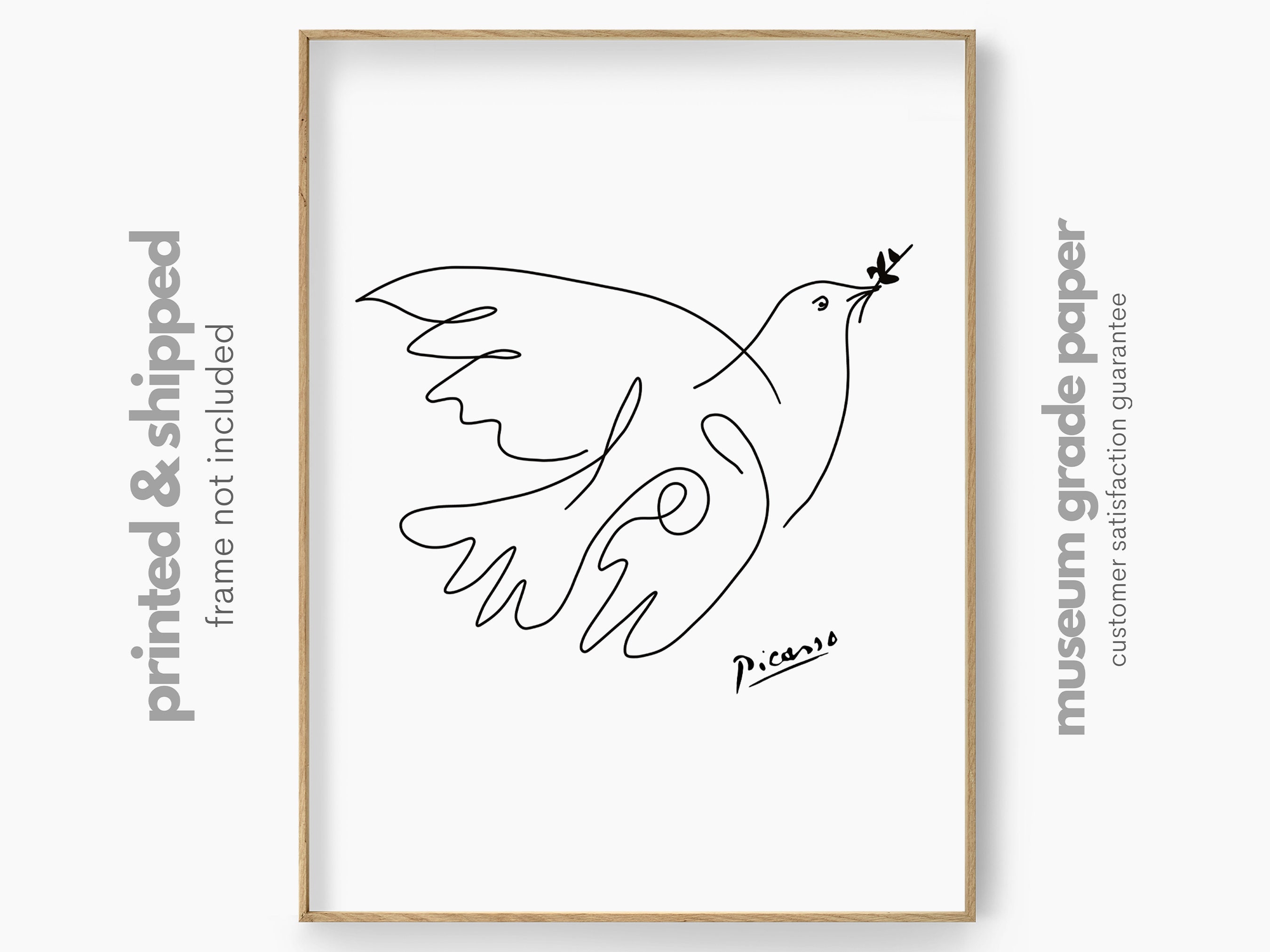 Picasso Dove of Peace Poster Picasso Dove Art Print Picasso - Etsy