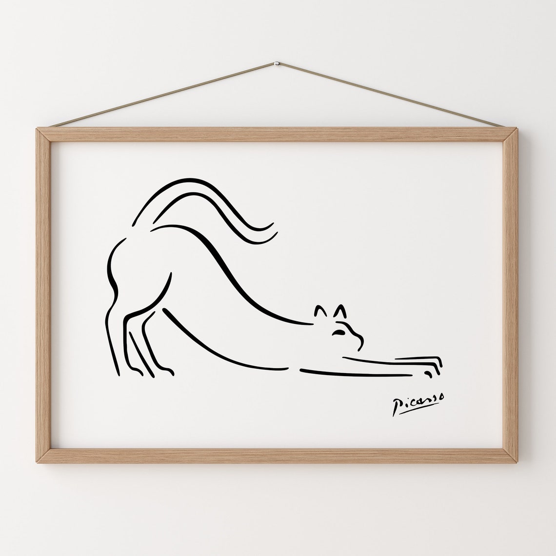 Pablo Picasso Cat Sketch Print Picasso Cat Wall Art Picasso | Etsy