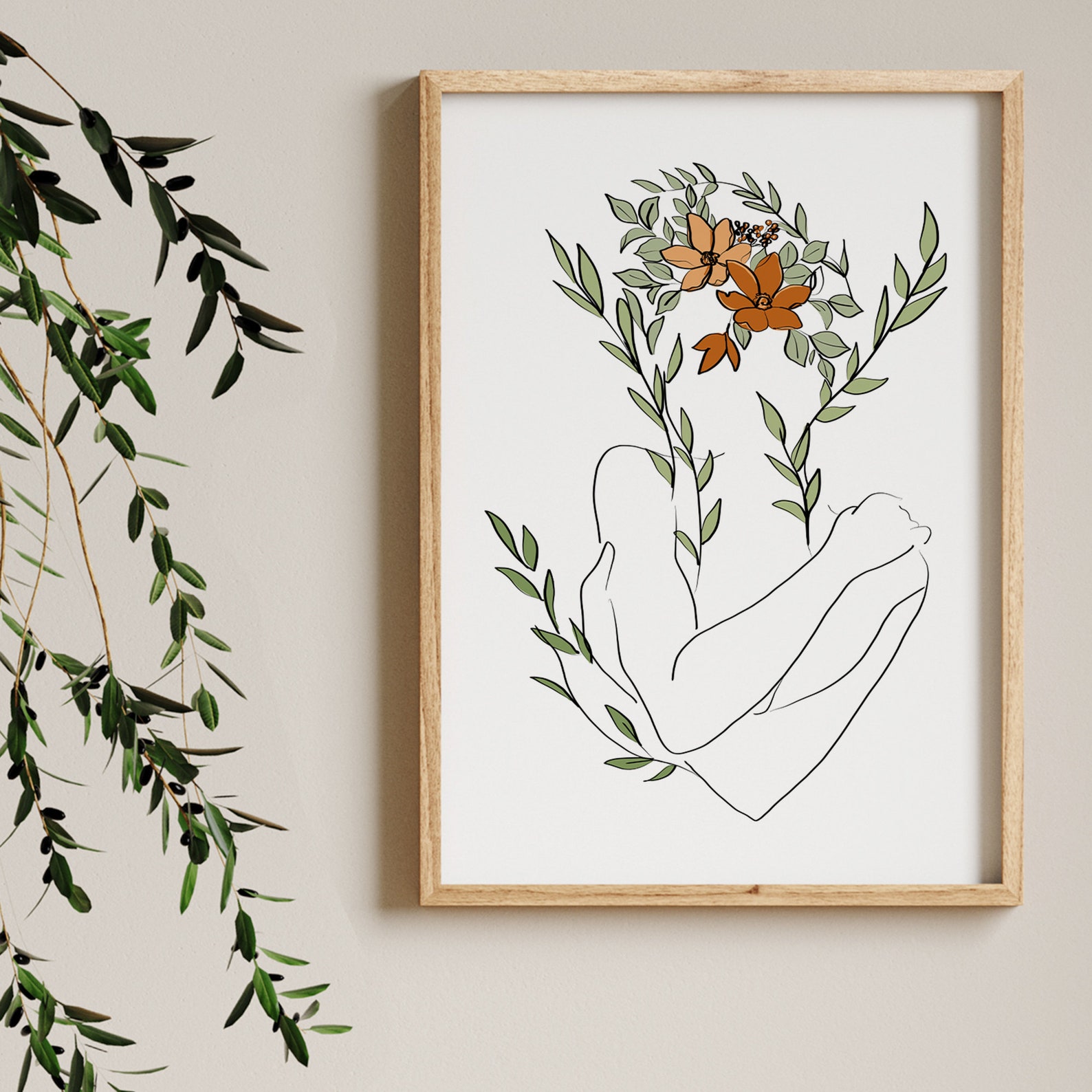 Abstract Woman Wall Art Woman Line Drawing Line Art Woman - Etsy