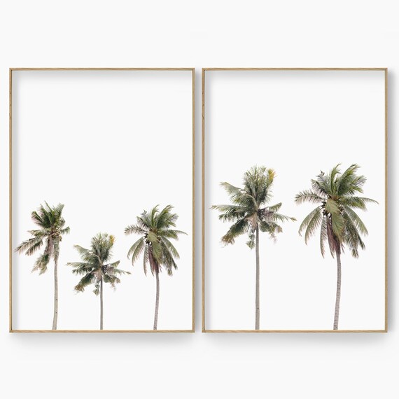 Prints palm tree art palm trees poster palm leaves prints digital ...