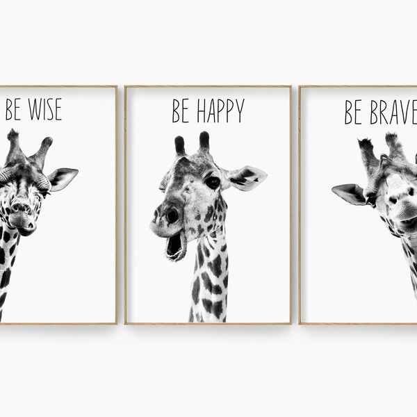 Giraffe Poster - Etsy