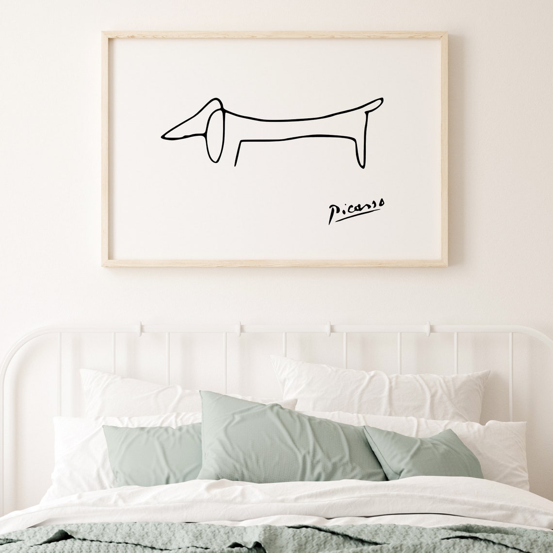 Picasso Dog Print Picasso Animal Art Picasso Line Drawing | Etsy