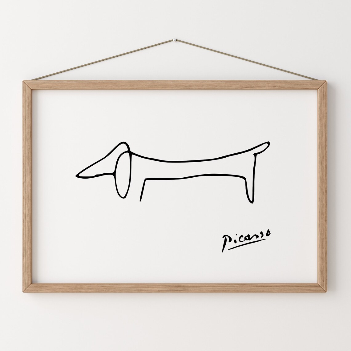 Picasso Dog Print Picasso Animal Art Picasso Line Drawing | Etsy