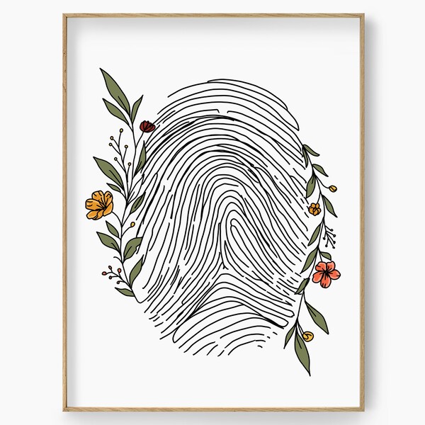 Fingerprint Poster - Etsy