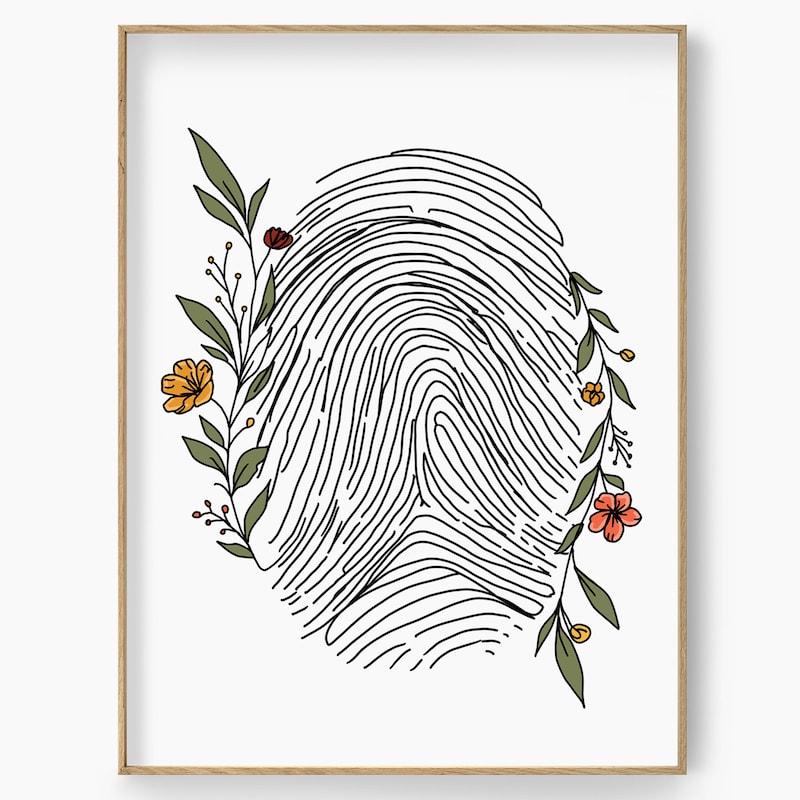 Fingerprint Poster - Etsy