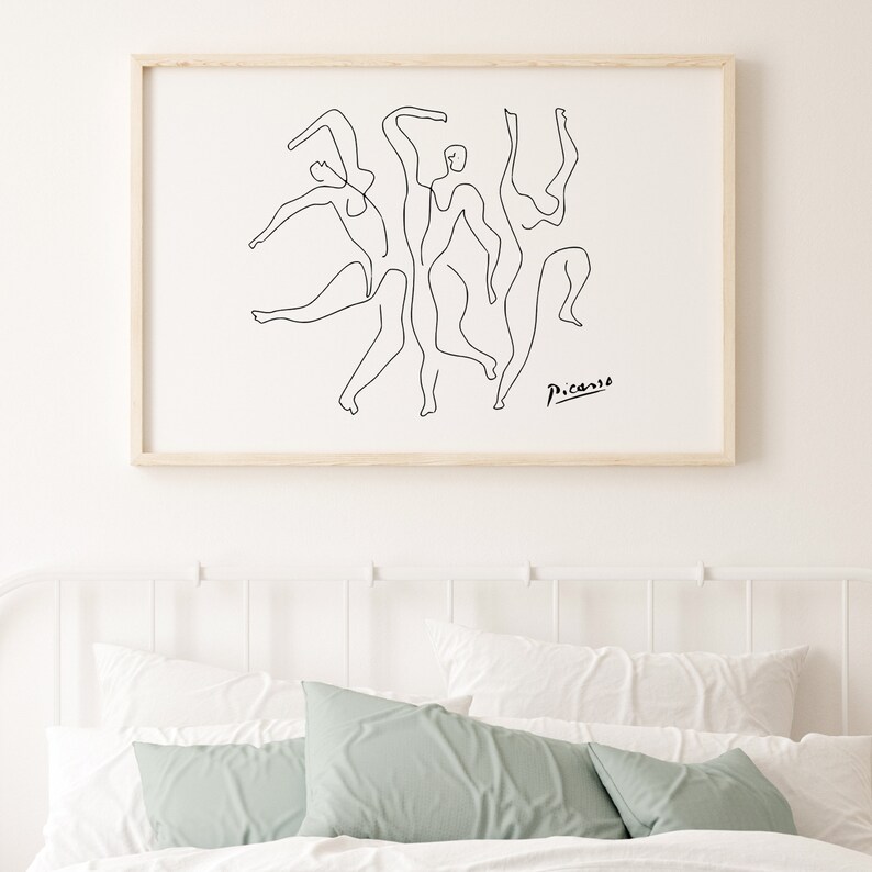 Picasso Line Drawing Print Picasso Print Line Art Picasso | Etsy