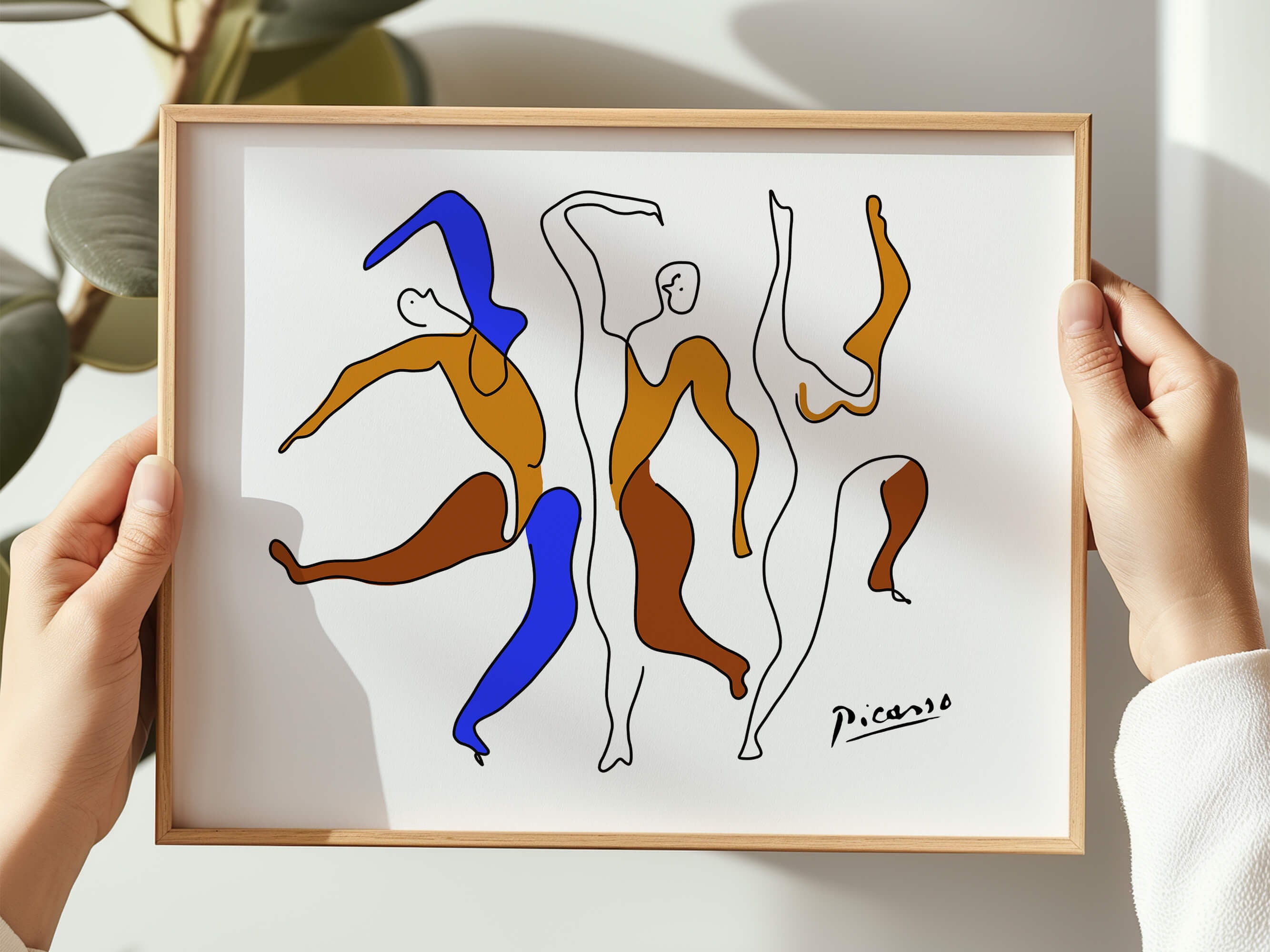 Picasso Abstract Dancers Art Print - Colorful Rhythmic Figure Line ...