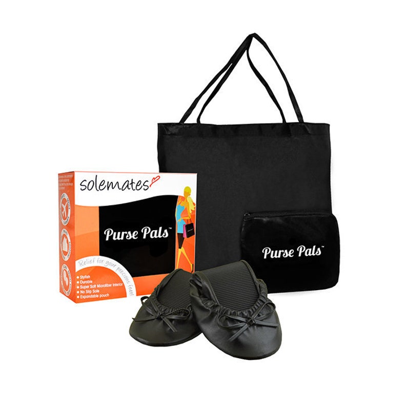 Solemates Purse Pals Foldable Travel Ballet Flats for Women With ...
