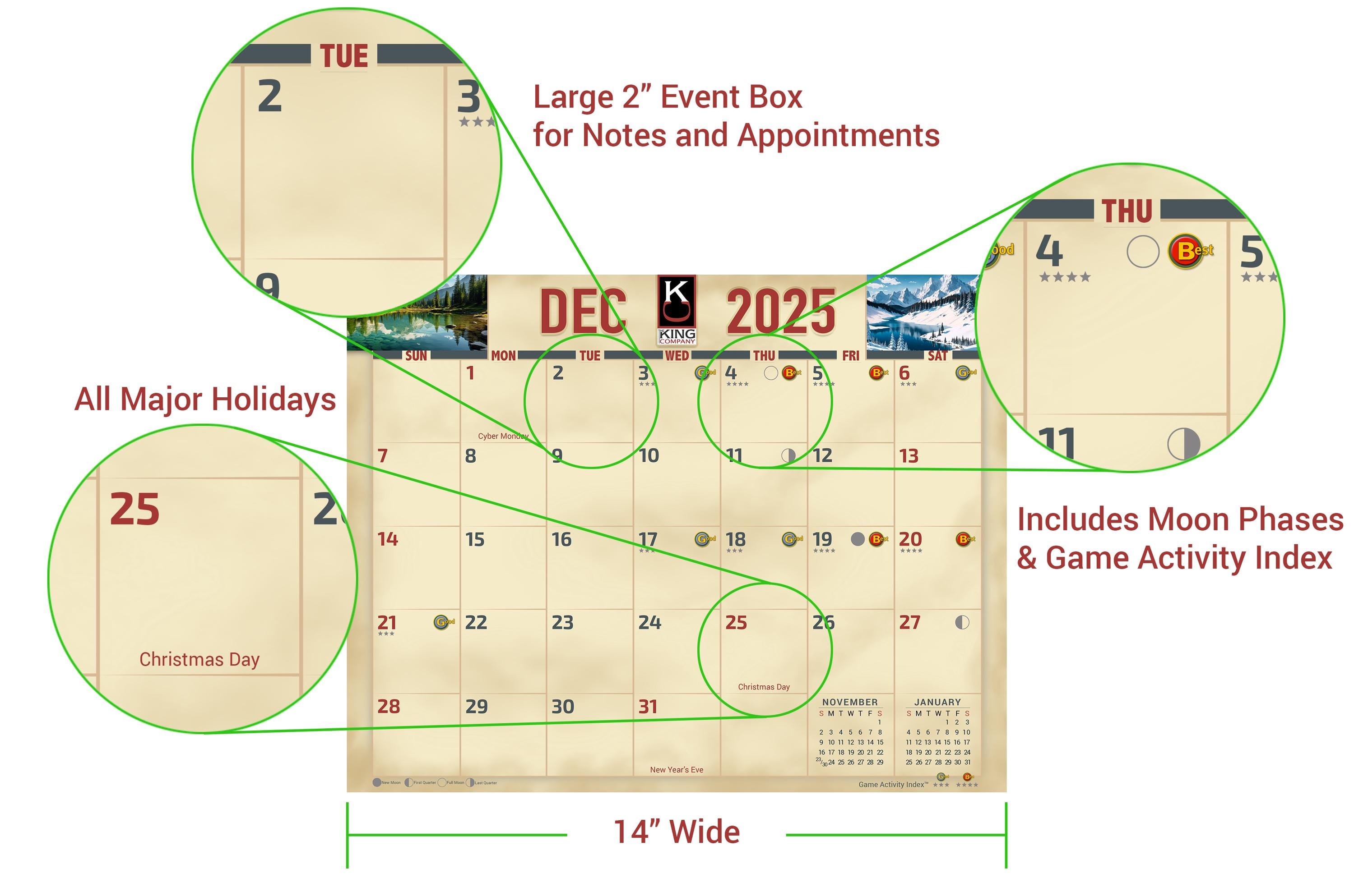 2025 Waterfowl Wall Calendar 16-month X-large Size 14x22, Duck Geese ...