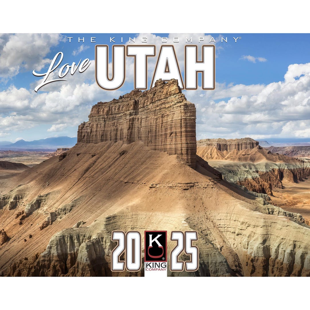 2025 Utah Scenic Wall Calendar 16-month X-large Size 14x22, Utah State ...