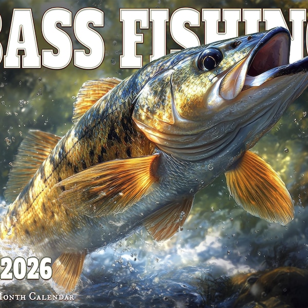 Fishing Calendars 2026 - Etsy