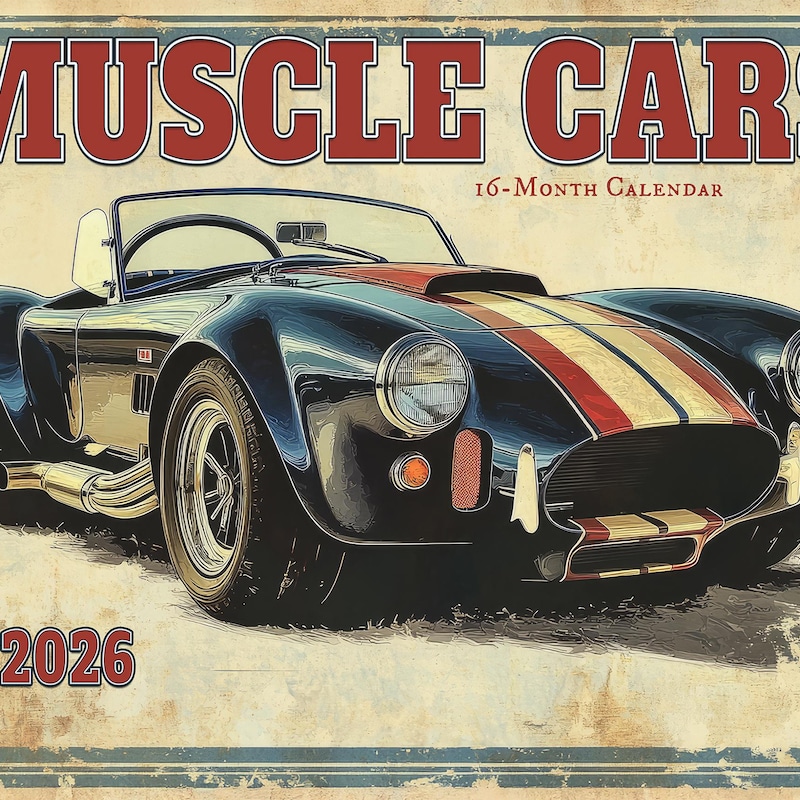 2026 Muscle Car Calendars - Etsy