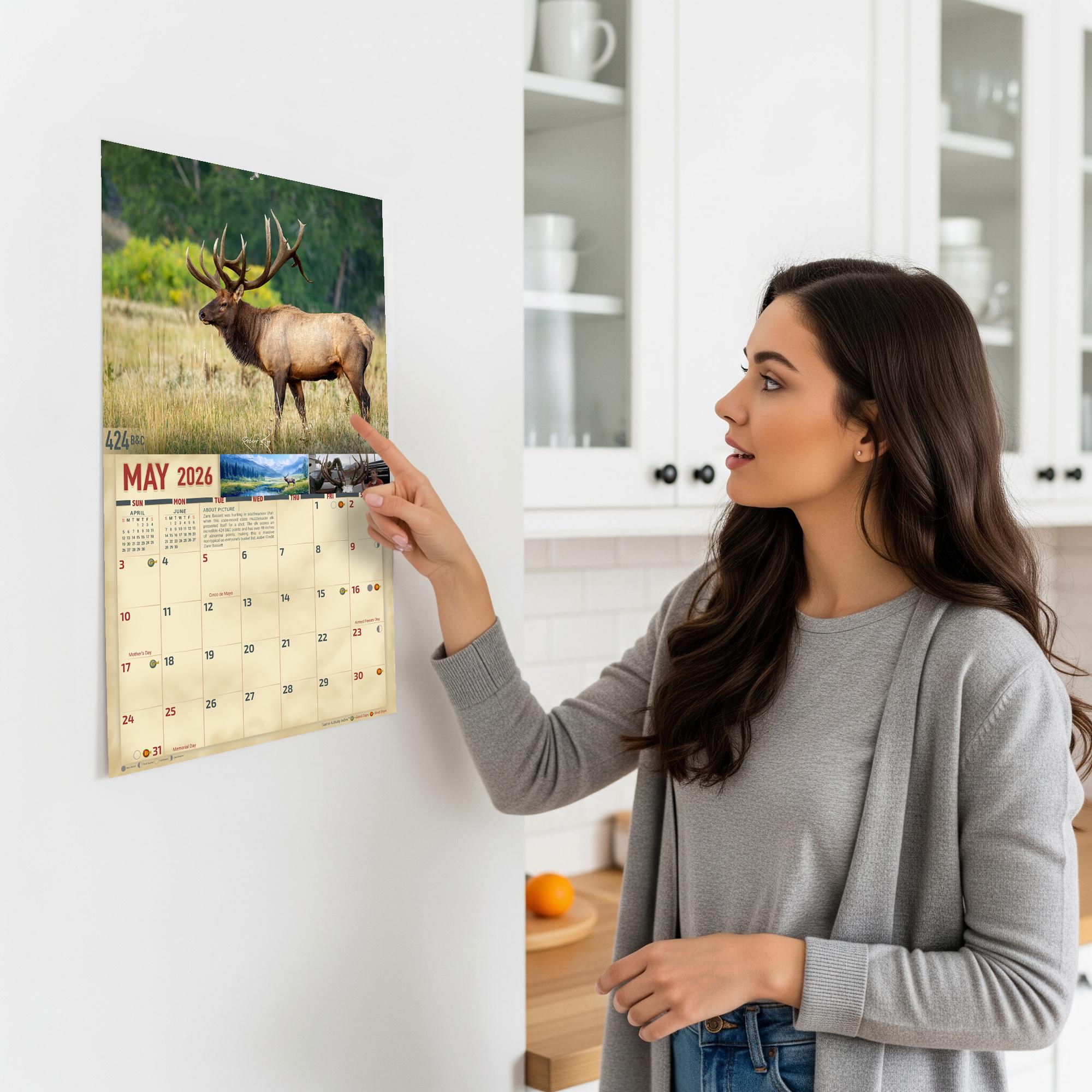 2026 Monster Bull Elk Signature Series Wall Calendar 16-month X-large ...