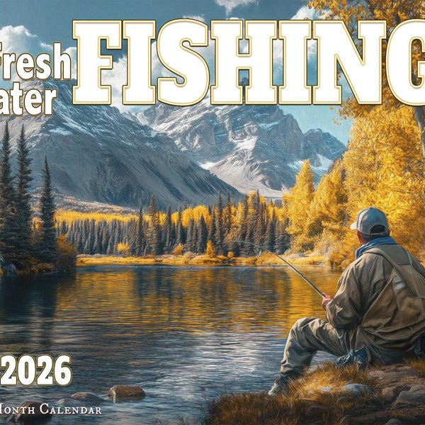 Fishing Calendars 2026 - Etsy