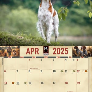 2025 Sporting Dogs Wall Calendar 16-month X-large Size 14x22, Best ...