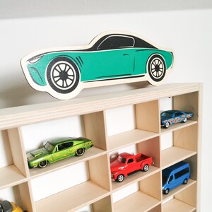 Hot Wheels Car Showcase + Race Car Graphics, Playroom Display, Matchbox ...