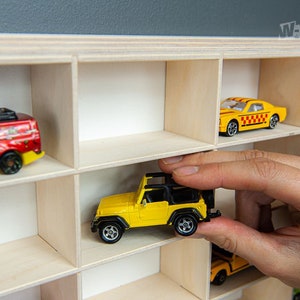 Wall Mounted Car Rack , Toy Car Display Case , Hot Wheels Car Storage ...