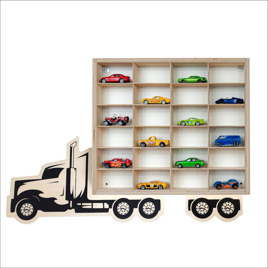 Wooden Truck Storage Ideas , Cars Display Case, Wall Mounted Rack, Car ...