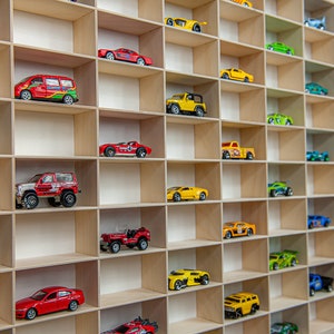 Wall Mounted Car Rack , Toy Car Display Case , Hot Wheels Car Storage ...