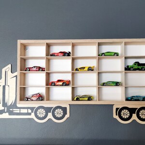 Wall Mounted Car Rack , Toy Car Display Case , Hot Wheels Car Storage ...