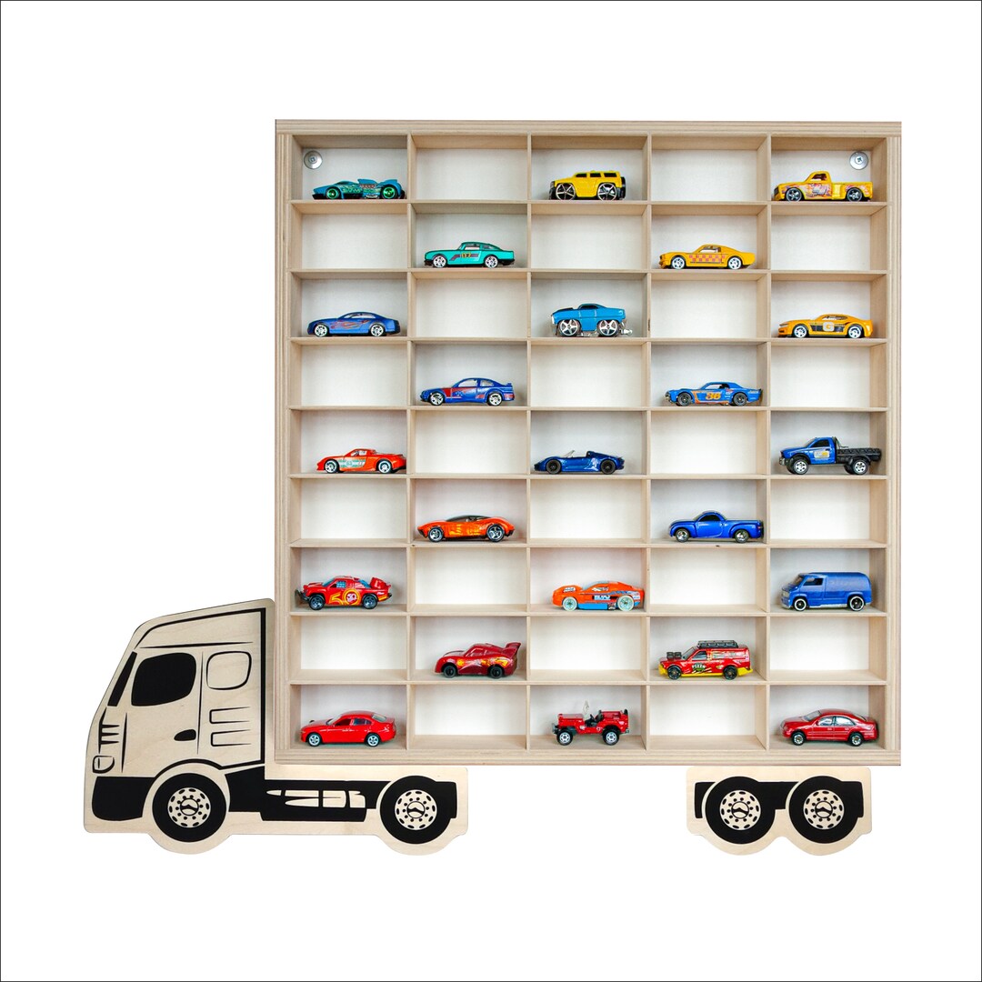 Wall Mounted Container for Matchbox Cars , Display Case Car Scale 1/64 ...
