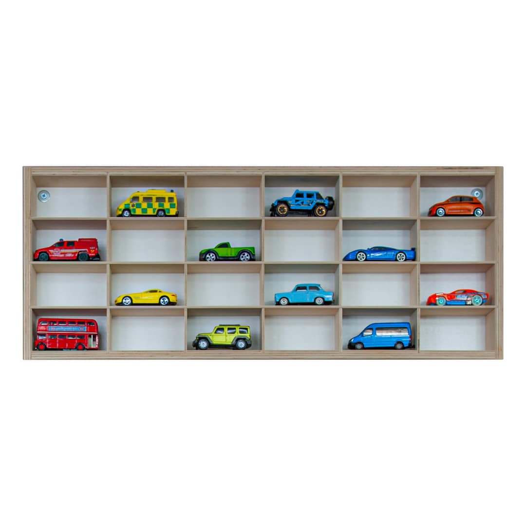 A Small Plywood Shelf for Collecting Cars and Figurines , Wooden ...