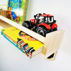 Hanging Children's Shelf With Car Graphics , Car Shaped Children's ...