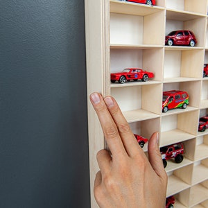 Wall Mounted Car Rack , Toy Car Display Case , Hot Wheels Car Storage ...