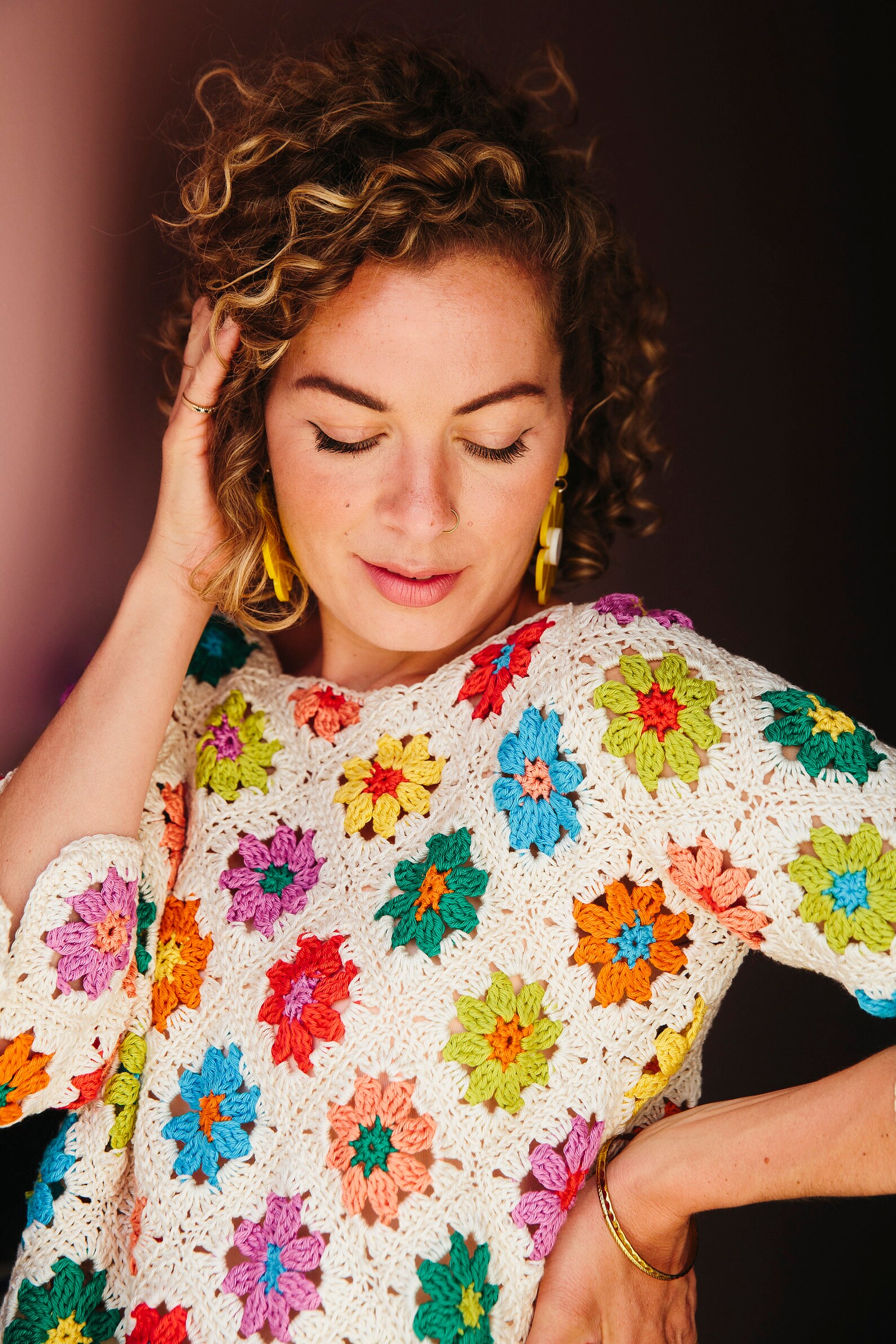 Floral Diamond Jumper Crochet Pattern - Etsy