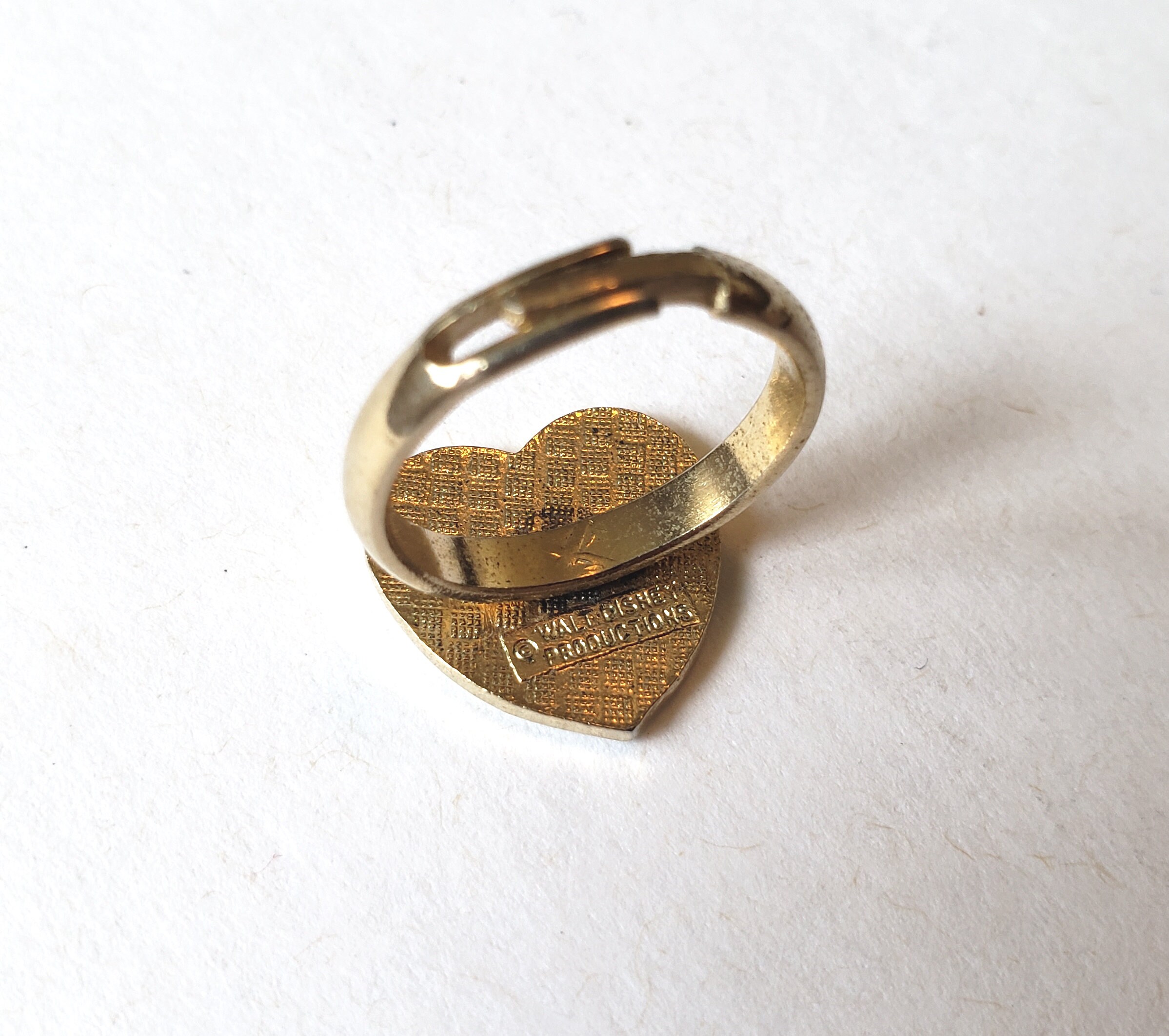 Disney Mickey and Minnie Mouse Love Heart Ring - Etsy