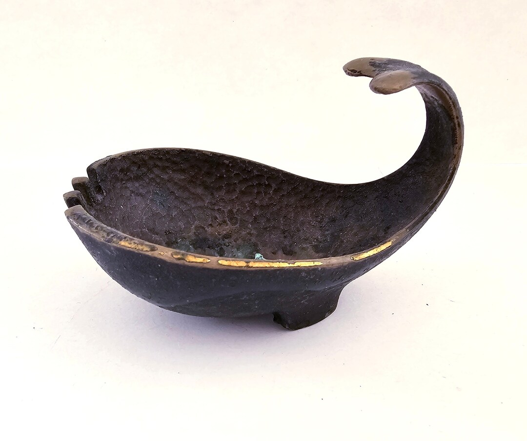Modernist Pal Bell Bronze Whale Ashtray Pipe Stand - Etsy