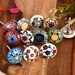 Hand Painted Door Knobs Pulls Cupboard Knobs Boho Art Modern Handle Knobs Dresser Drawer Knobs ...