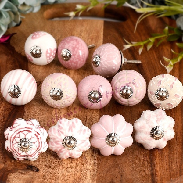 Pink Knobs - Etsy